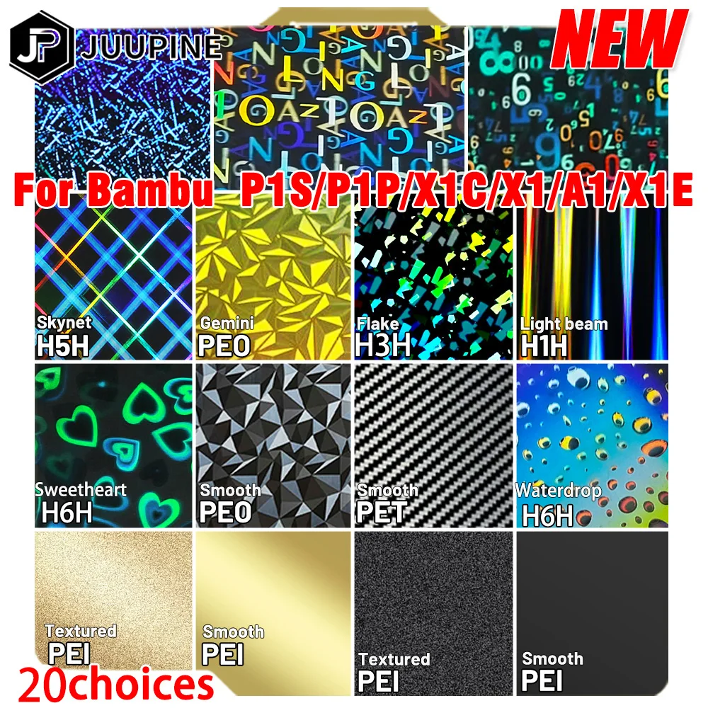 Juupine-For-Bambu-Lab-Build-Plate-Bambulab-P1s-Textured-Pei-Sheet-Pey ...