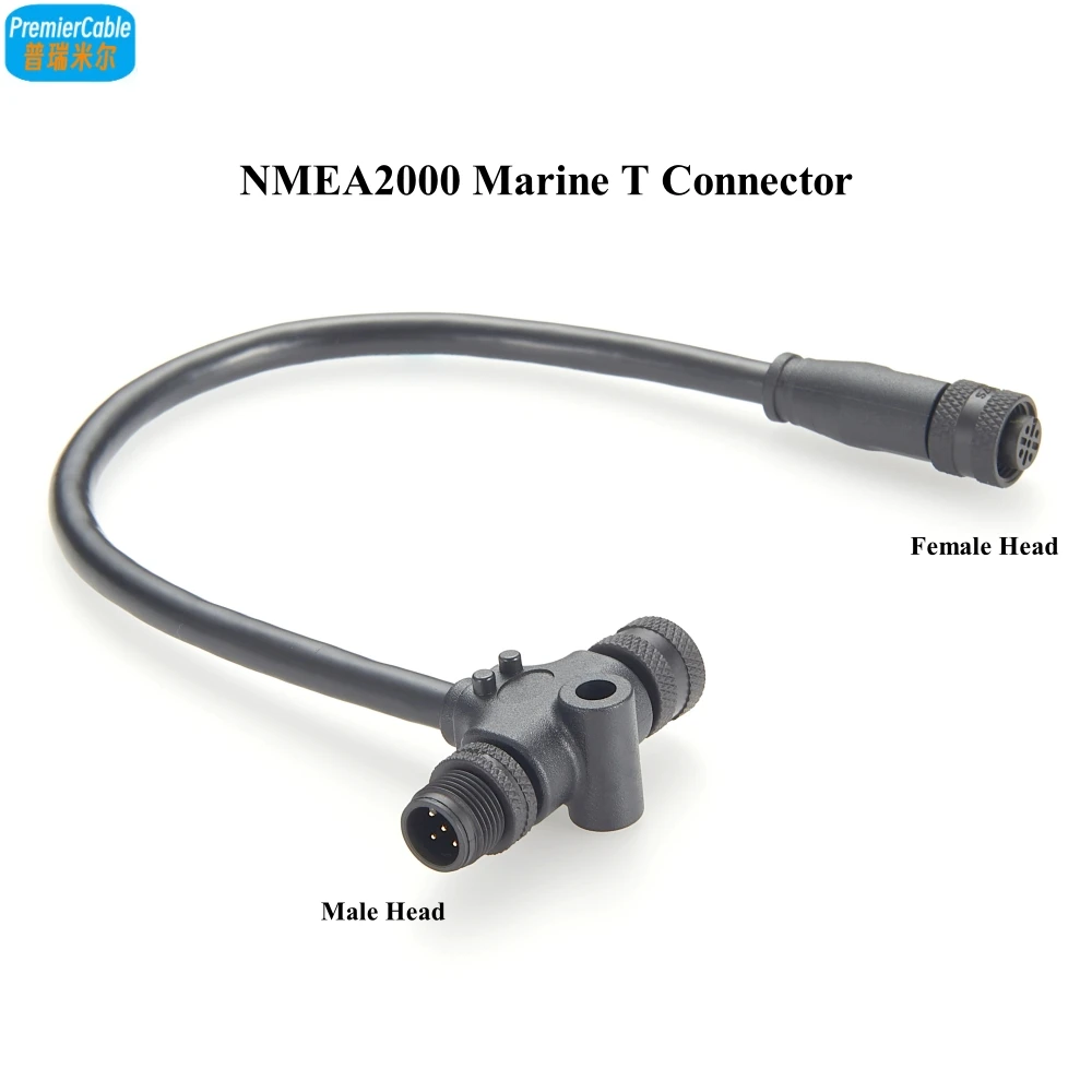 NMEA2000 Marine T Connector Cable IP67 MultiPort M12 3 Way Tee Splitter ...