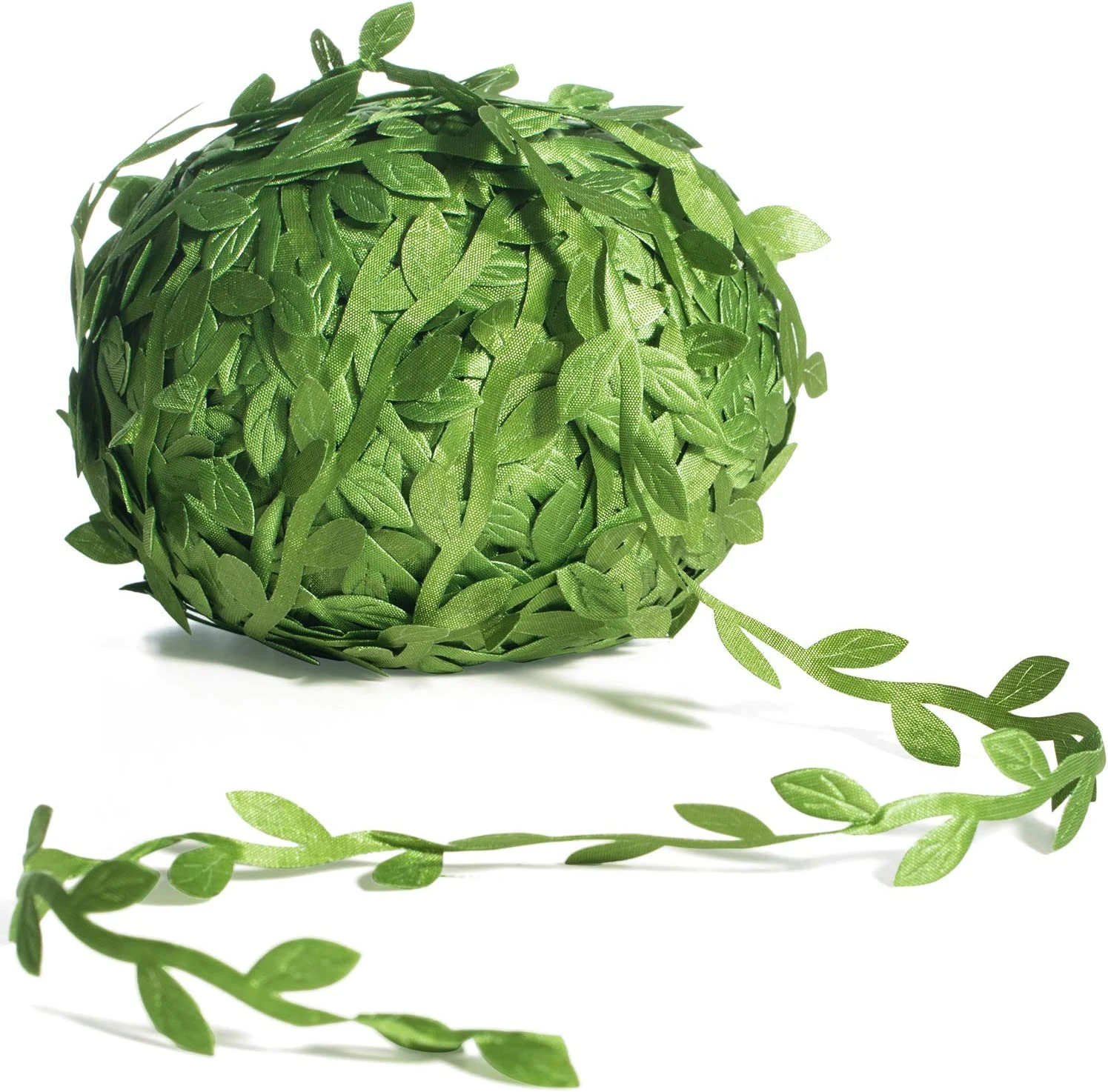 20Meters Olive Leaves Ribbon Artificial Vines Leaf String Greenery for ...