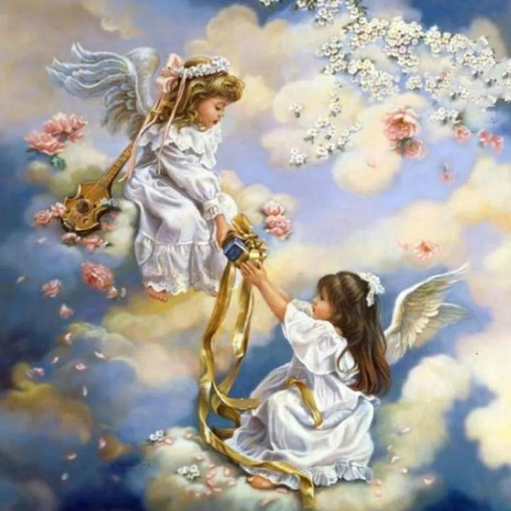 Carton Angel DIY 11CT Embroidery Cross Stitch Kits Craft Needlework Set ...