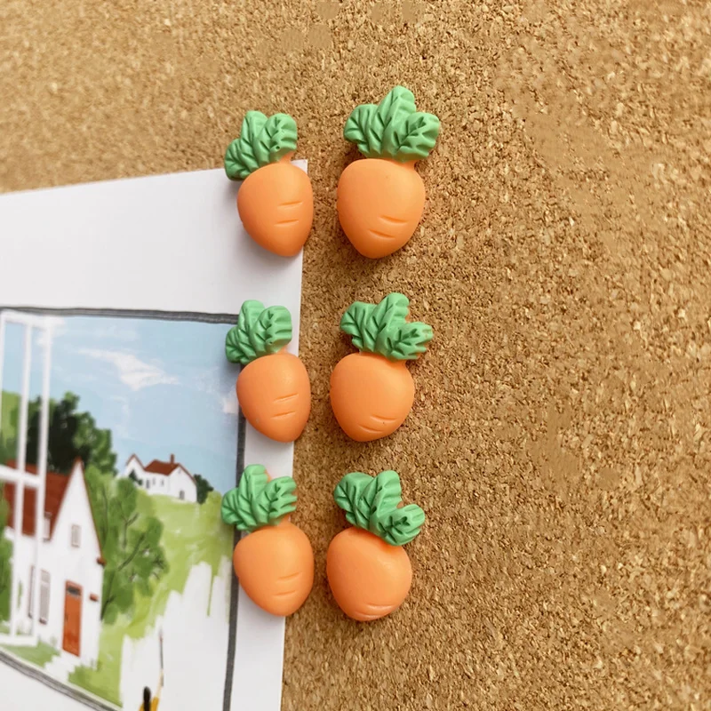 6 Dcs Sárgarépa Alakzatok Push Pin Book Hüvelykujj -Pin Dekoratív ...