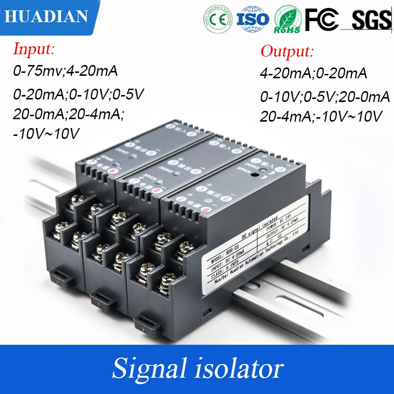 signal-converter-isolator-4-20ma-0-10-v-1-5-v-input-output-high-voltage ...