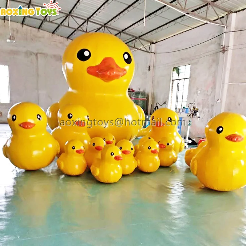 60cm-1-2M-2M-Height-Giant-PVC-Inflatable-Yellow-Duck-Cartoon-Water ...