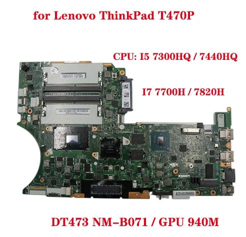 Hot-DT473-NM-B071-motherboard-for-Lenovo-ThinkPad-T470P-laptop ...