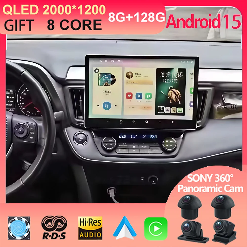 Radio para Auto Android 15 de 13.3 Pulgadas para Toyota RAV4 RAV 4 2013 ...