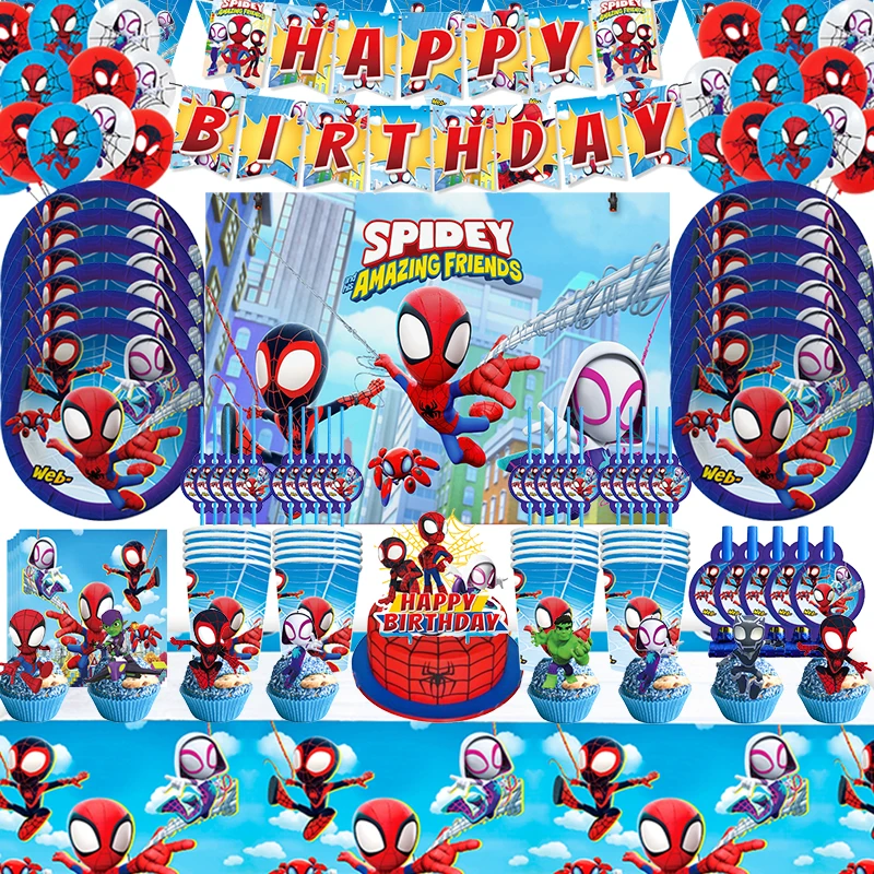 Spidey-And-His-Amazing-Friends-Birthday-Party-Decorations-Include-Paper ...