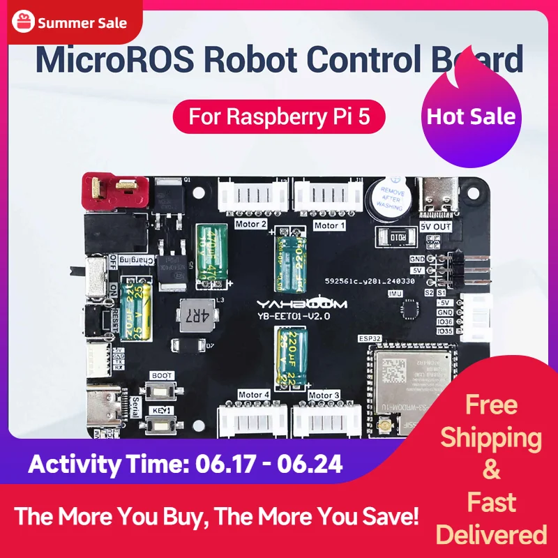 Raspberry-Pi-5-Robot-Expansion-Board-ESP32-Control-Board-With-6-Aixs ...