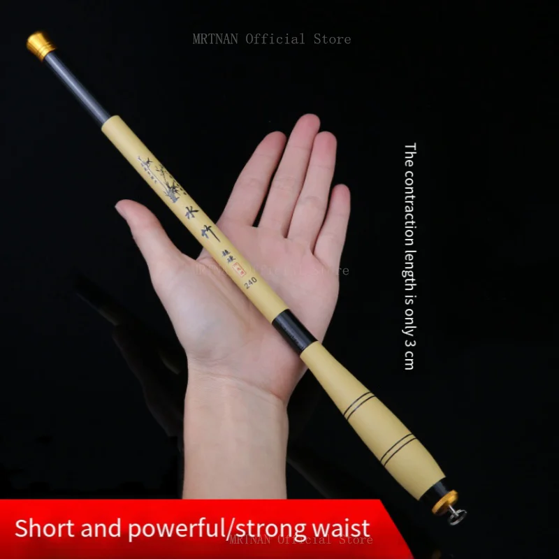 Carbon-Fiber-Small-Hand-Rod-Short-Fishing-Rod-1-5m-6-3m-Super-Hard-Pole ...