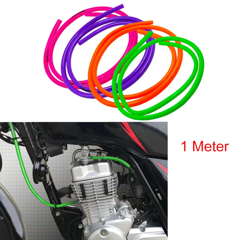 1M Motorcycle Hose 6mm Petrol Fuel Line Hose Gas Oil Pipe Tube For Mini ...