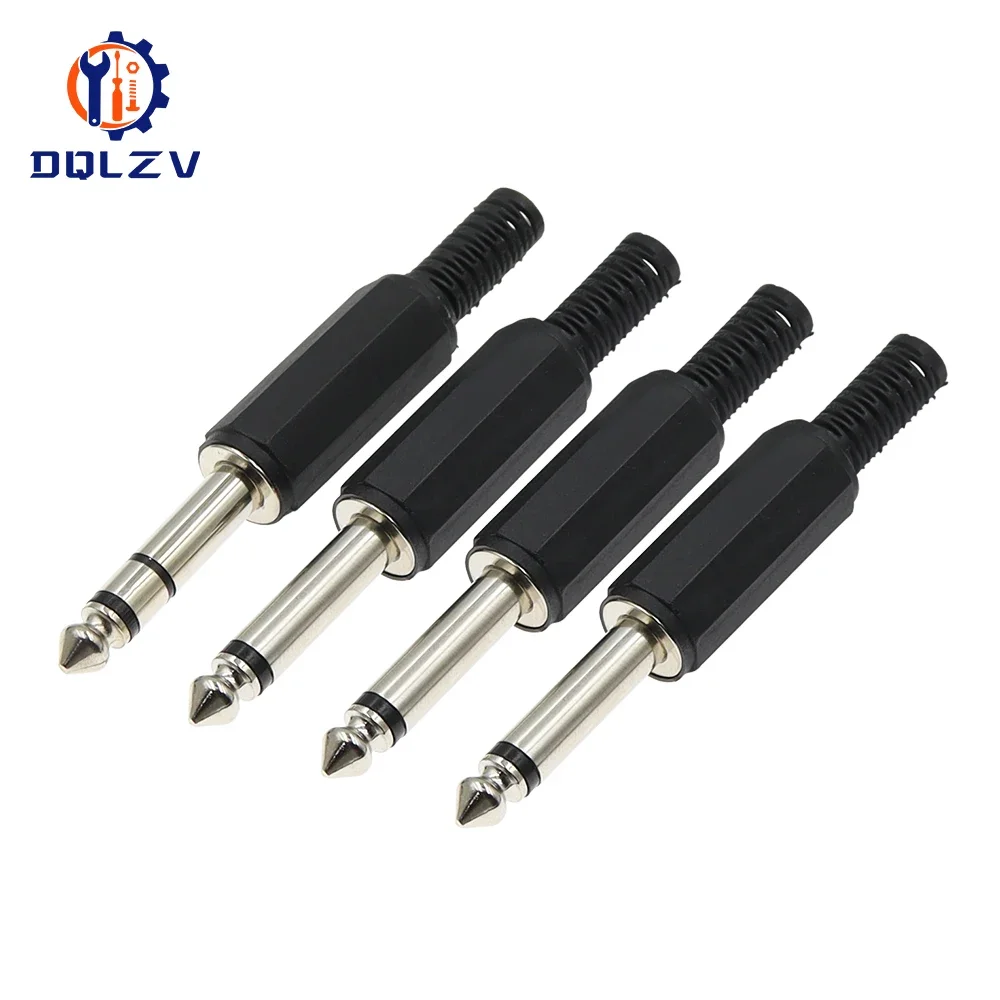 6-3MM-Mono-Stereo-AUDIO-jack-plug-male-connector-Welding-line-HeadPhone ...