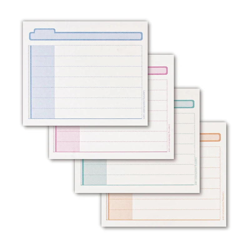40Sheets/Set Four-Color Index Cards Search by Category Office Note ...