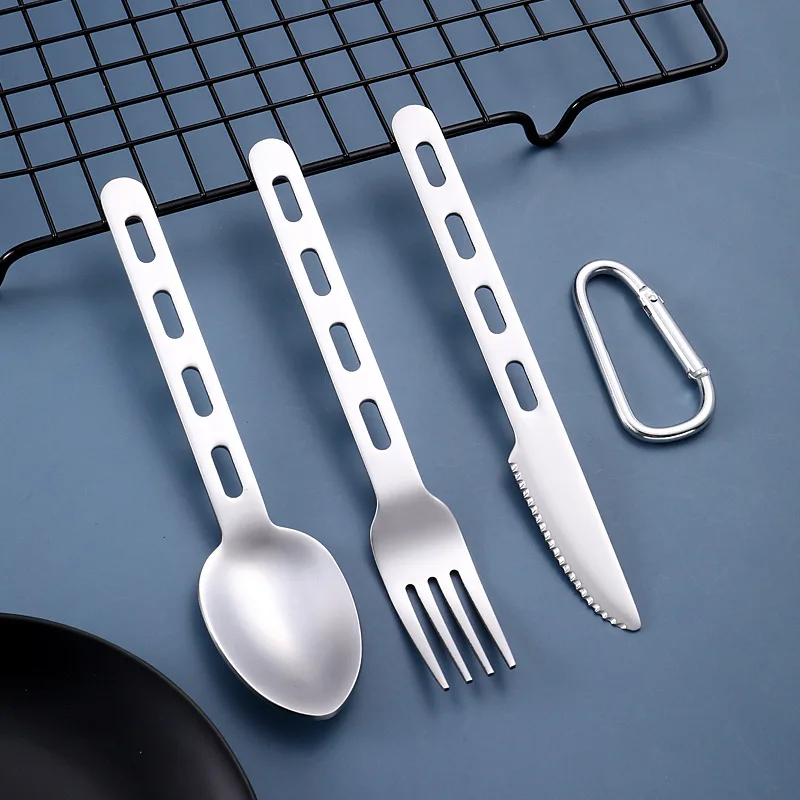 3pcs-set-Stainless-steel-Cutlery-Set-Ultra-Lightweight-Knife-Fork-Spoon ...