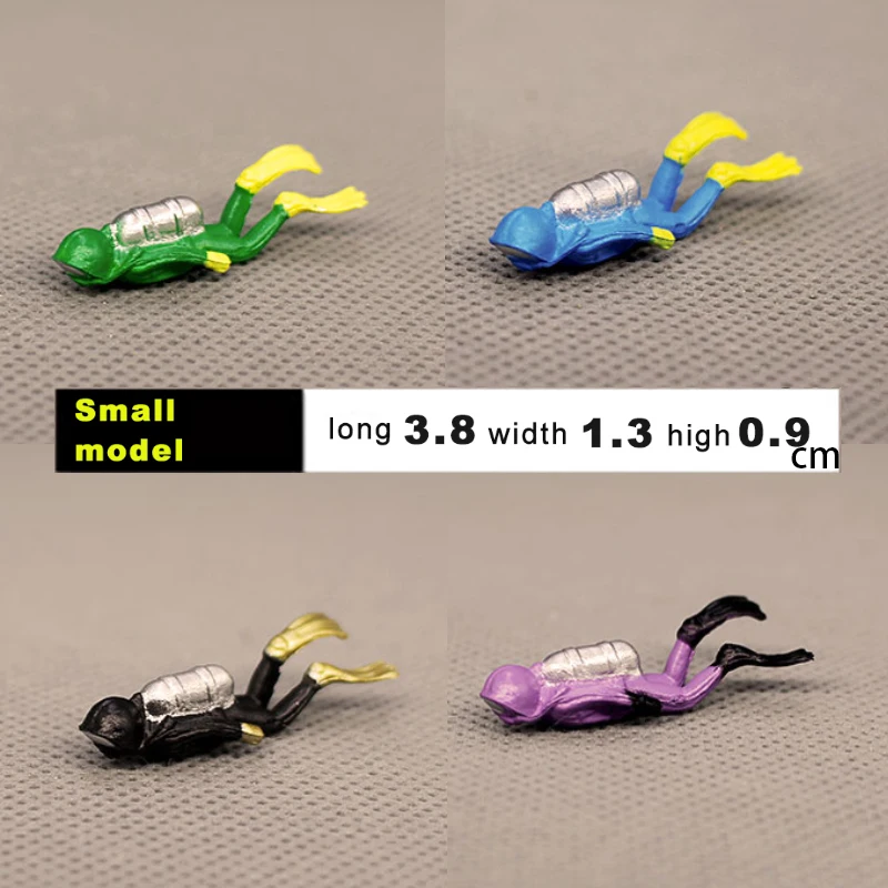 Mini-static-Swimming-Figure-Diver-Model-Diy-Ocean-Beach-Sand-Table ...