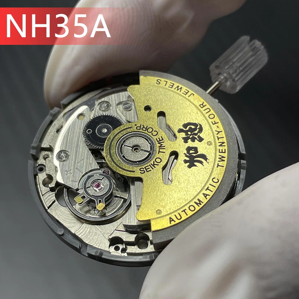 Japan-Genuine-NH35A-Movement-Modified-Golden-Rotor-Sticker-High ...