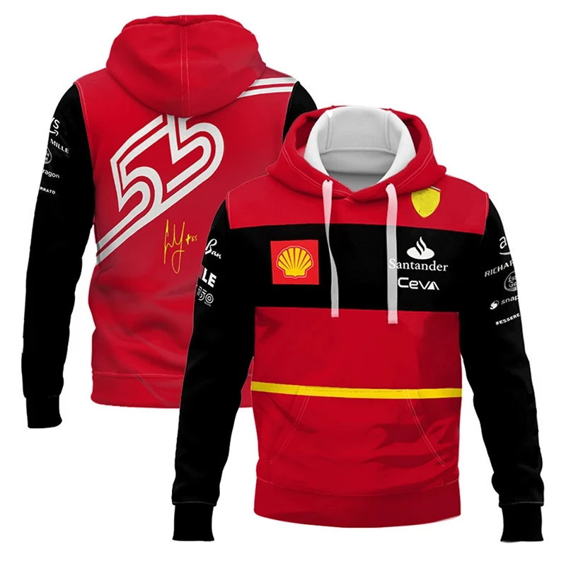 Men-s-and-Women-s-Racing-Champion-Team-Hooded-Sweatshirt-Red-Hoodie ...