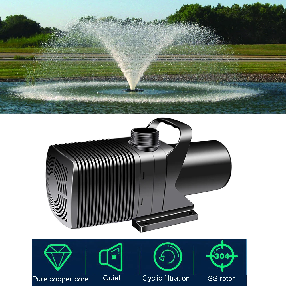 Fish Pond Submersible Pump Circulating Filter Pump 6000 16000l/h High ...