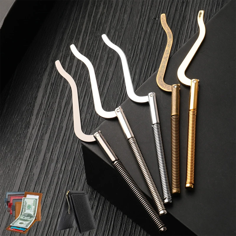 New-Metal-Bifold-Money-Clip-Bar-Wallet-Replace-Parts-Spring-Clamp-Cash ...