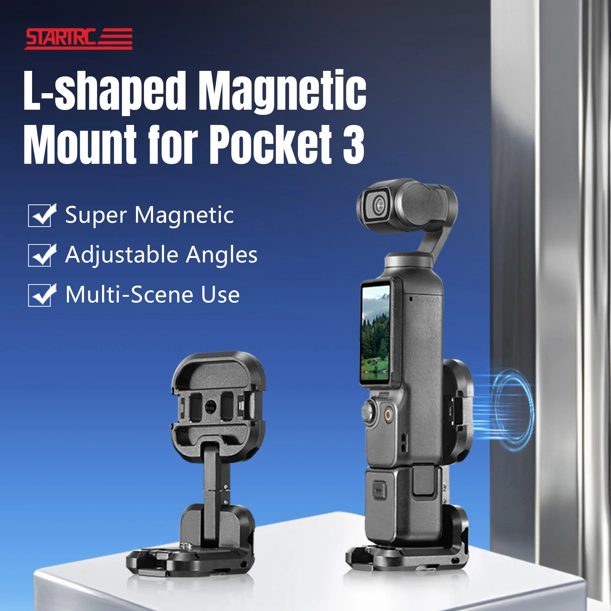STARTRC L-Type Magnetic Bracket Base Expansion Mount for DJI Osmo ...