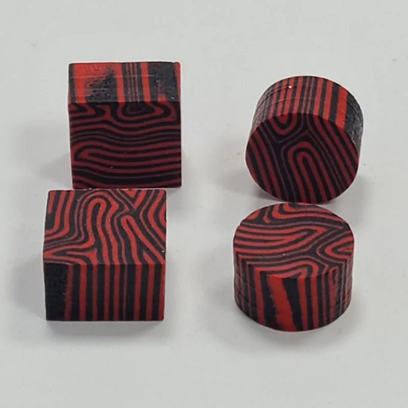 Jassinry black red Zebra 10pcs latest 14mm Micarta round/square shape ...
