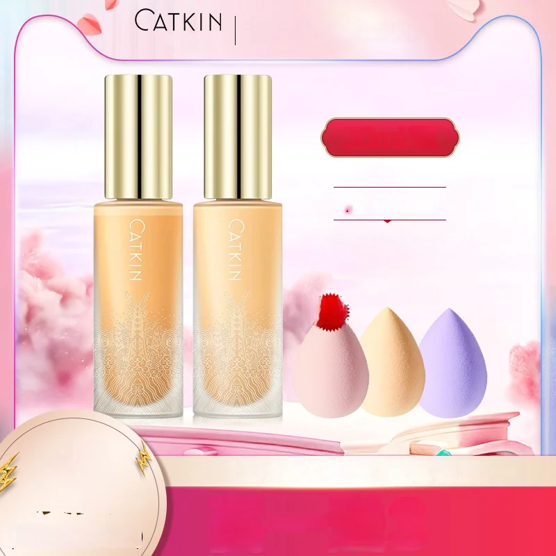 Catkin Floating Dream Purple Snow Ginseng cuidado de la piel base líquida corrector hidratante ...