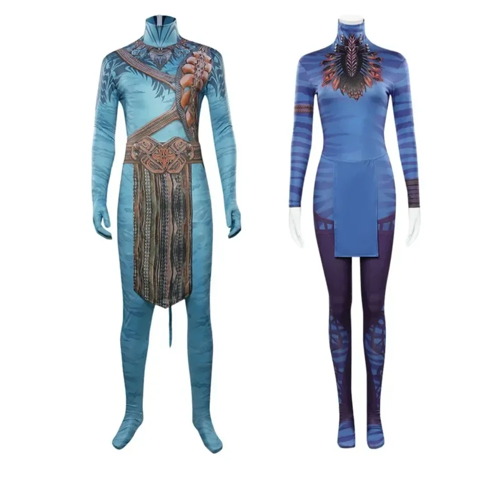Movie Avatar Jake Sully Cosplay Neytiri Costume 3D Printing Jumpsuits ...