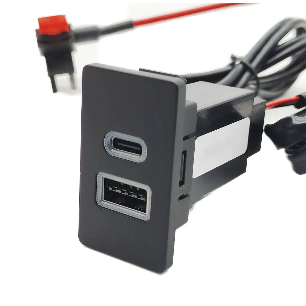 Chargeur-de-voiture-USB-Chargeur-TYPE-C-rapide-d-veloppements-prise ...