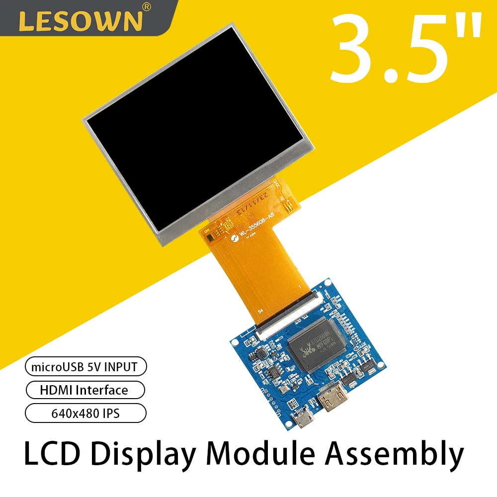 LESOWN-3-5-inch-LCD-Display-Module-IPS-Screen-640x480-Full-Viewing ...