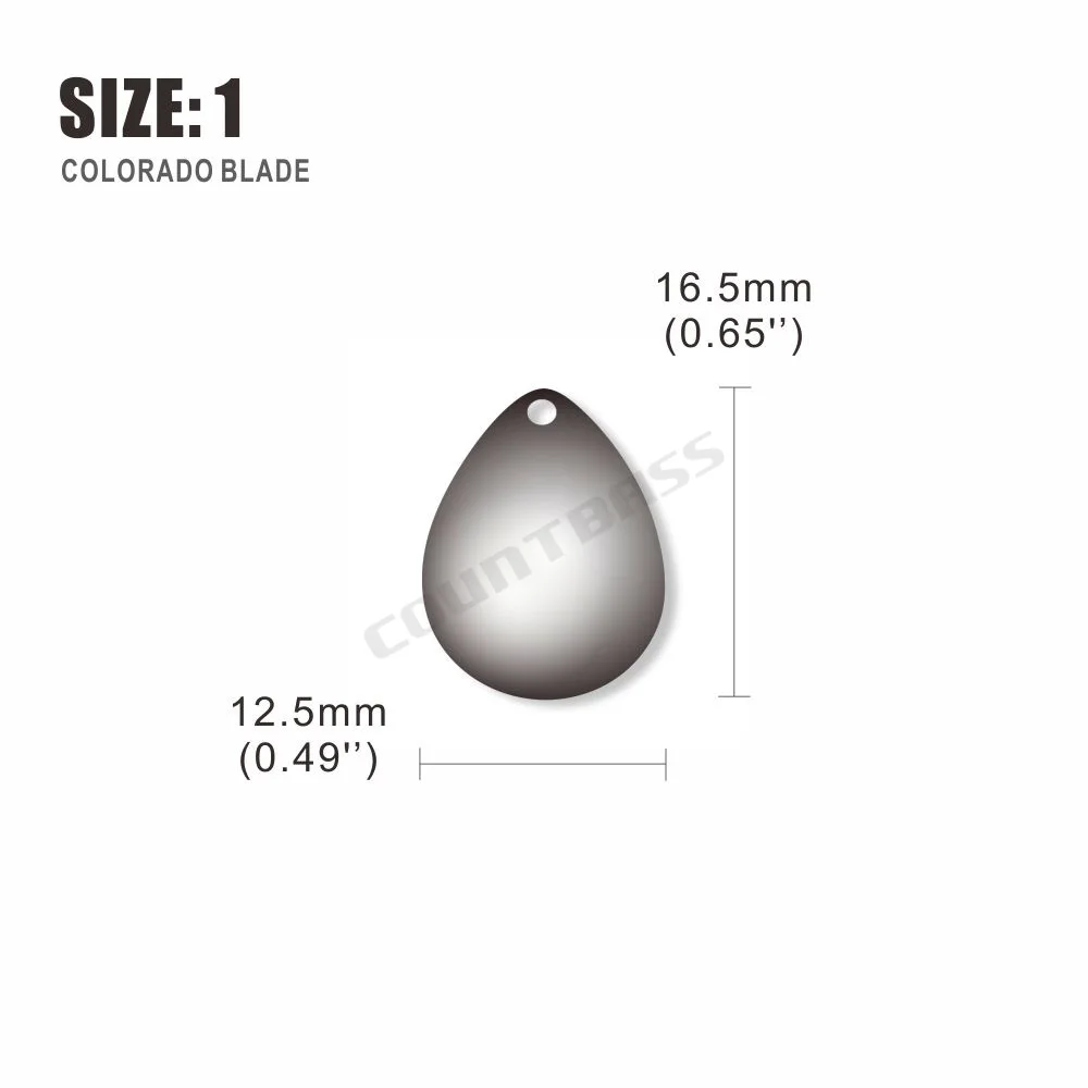 50PCS-Size-1-12-5-x-16-5mm-Nickel-Steel-Colorado-Spinner-Blades-Smooth ...