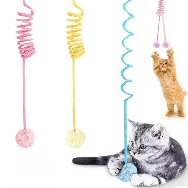 Pet-Toy-Interactive-Cat-Toys-Funny-Cat-Stick-Spring-Rope-Ball-Plush-Toy ...