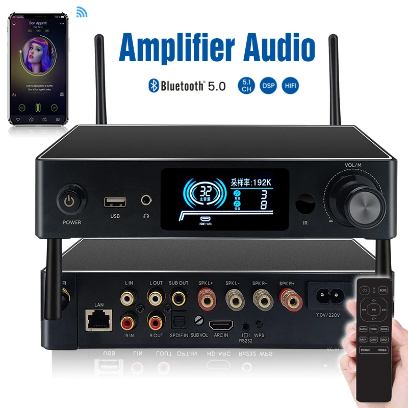 WA80-Pro-Wireless-WiFi-e-Bluetooth-5-0-Amplificador-de-Pot-ncia-Stereo ...