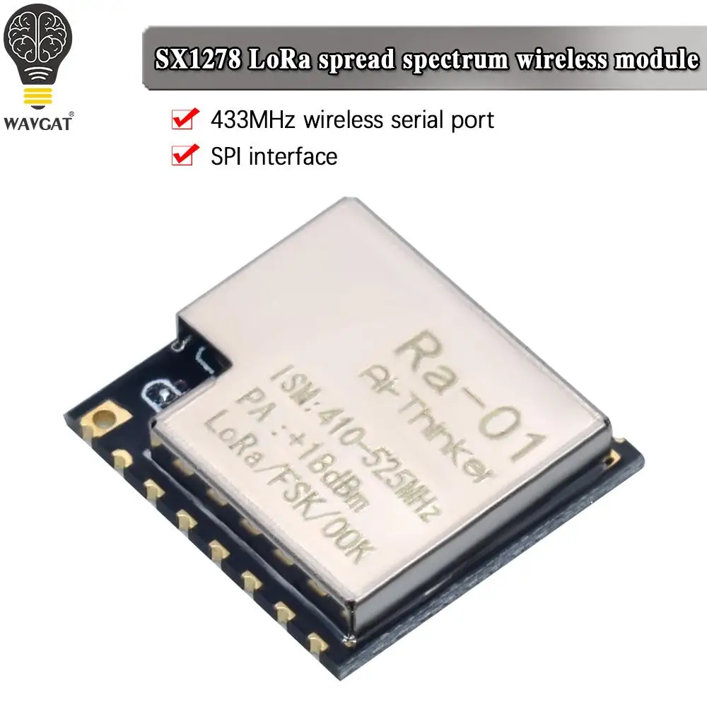 Ra 01 SX1278 LoRa 확산 스펙트럼 무선 모듈 433MHz 무선 직렬 포트 UART 인터페이스 Ra01 ...
