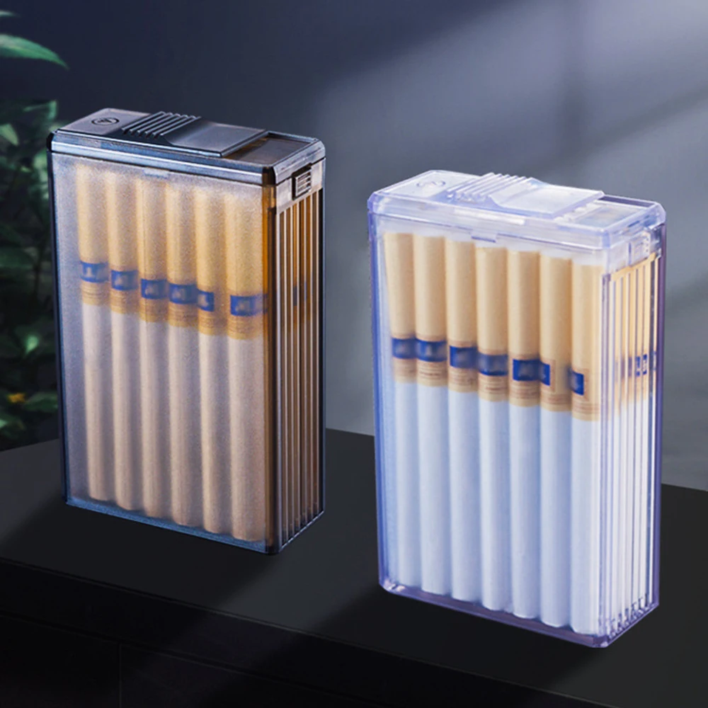 20-Cigarette-Case-Plastic-Portable-Rough-Cigarette-Storage-Box-King ...