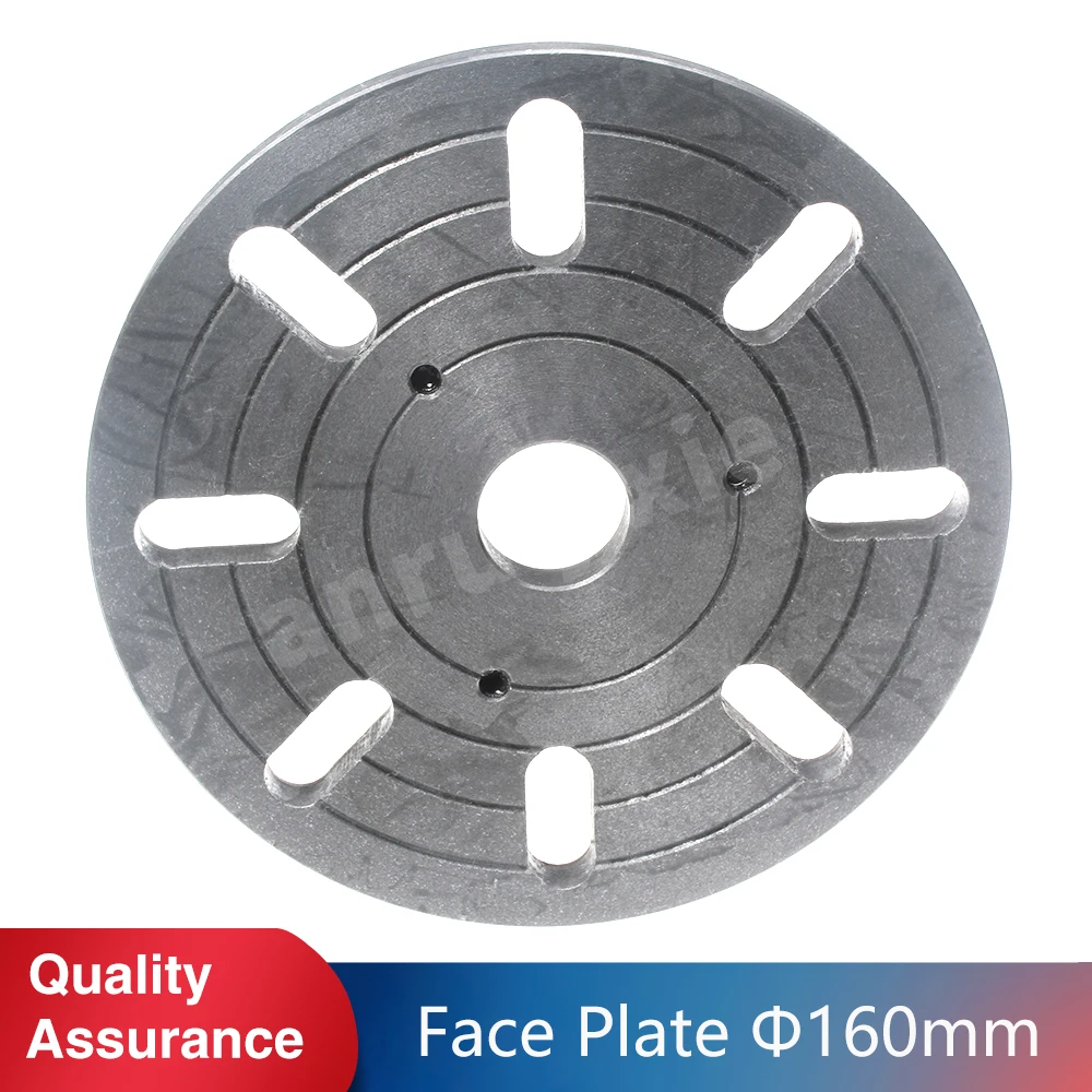 160mm Lathe Face Plate Slot Size12mm S/N:10007 for CX704&Grizzly G8688 ...