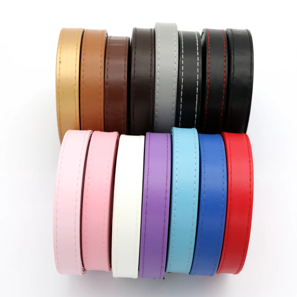 15mm 2meters Braided Faux Leather Backpack Strap Findings PU Flat ...