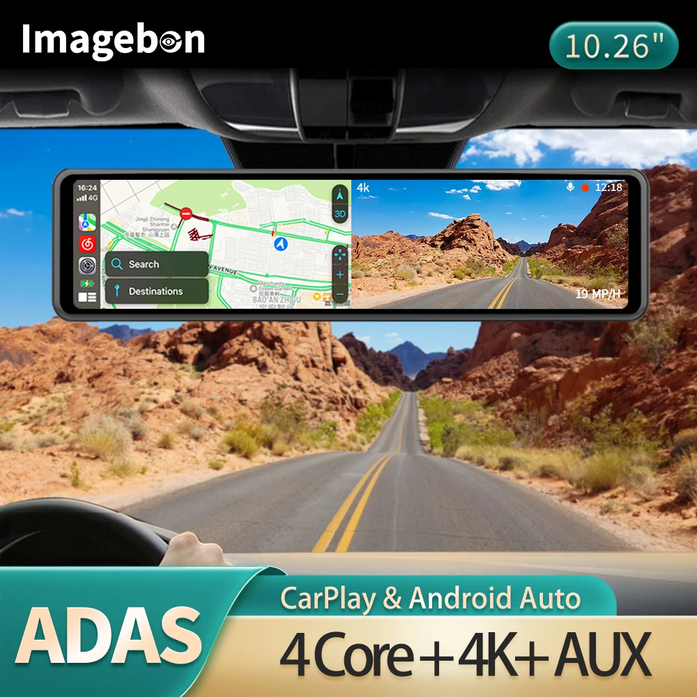 12-Inch-Dash-Cam-Rearview-Mirror-Camera-CarPlay-Android-Auto-ADAS-Car ...