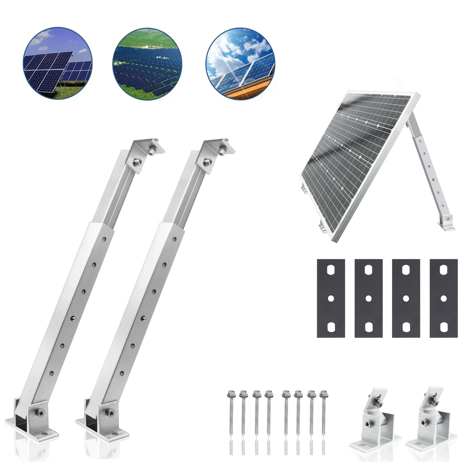 Solar Panel Foot Mounting Bracket Set Alloy Solar Panel Mounting ...