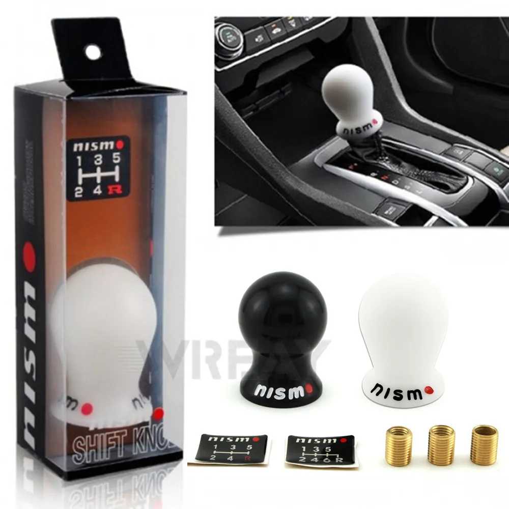 Nismo-Round-Gear-Shift-Knob-para-Nissan-Infiniti-Manual-Car-Shifter-Lever-Cover-Head-5 ...