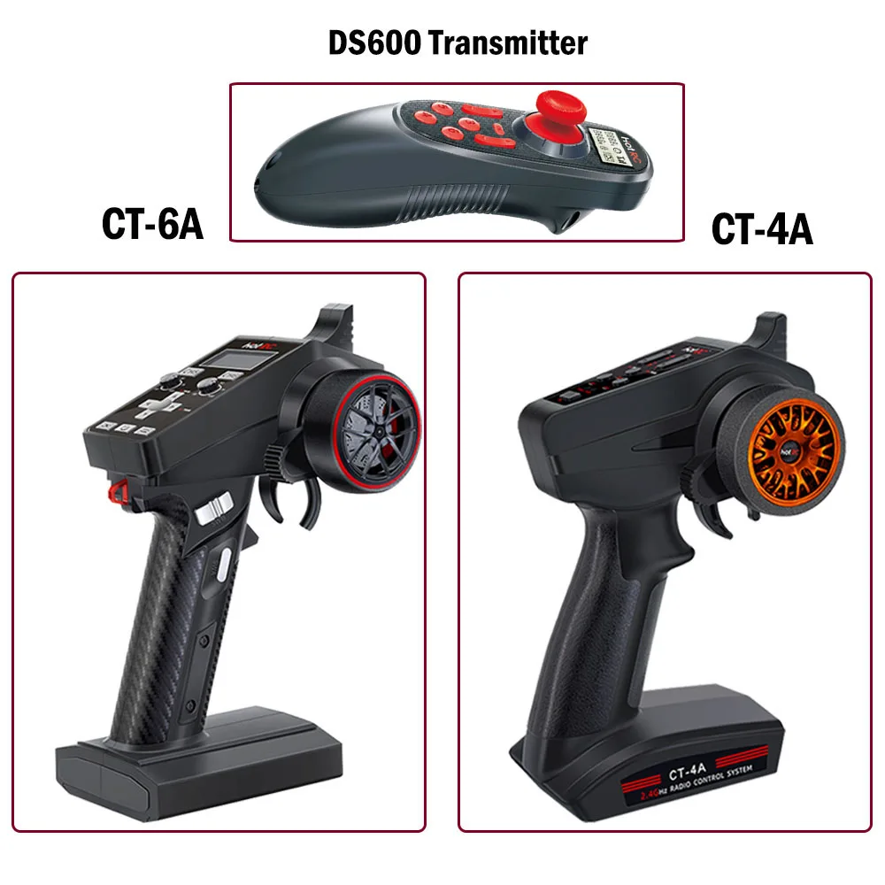 Hotrc Radio Control System Transmissor com Receptor, RC Car Boat, DS ...