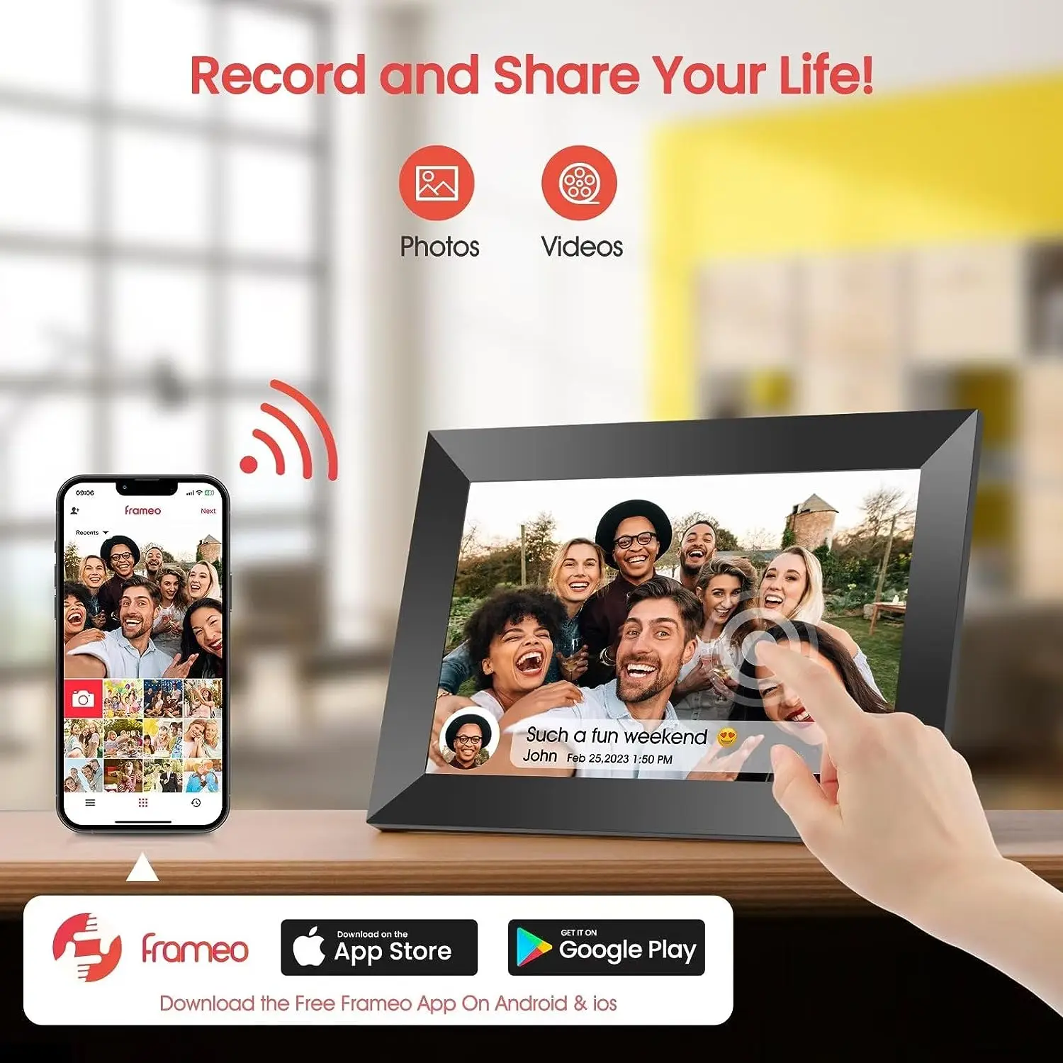 Frameo-marco-de-fotos-Digital-inteligente-10-1-pulgadas-WiFi ...