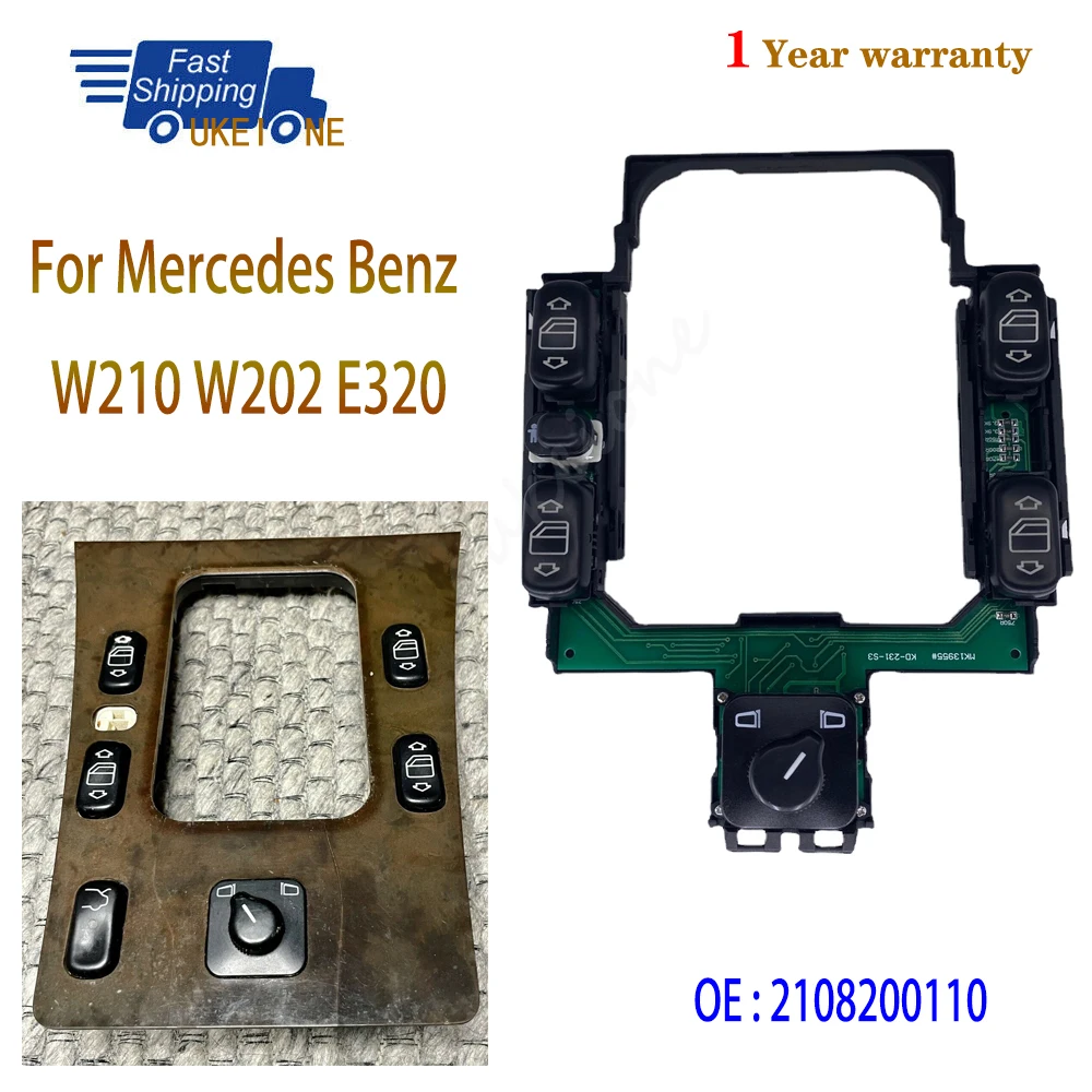 Electric-Power-Master-Window-and-Mirror-Switch-for-1996-1997-Mercedes ...