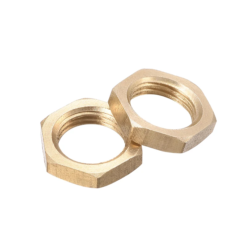 Uxcell-2-4-10-12pcs-Brass-Hex-Lock-Nut-Pipe-Fitting-Flange-Nut-G1-G3-4.jpg
