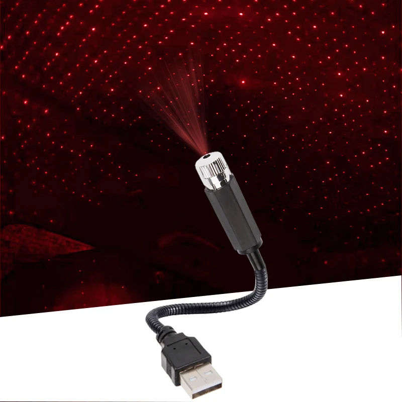 Romantic Mini Led Car Roof Star Night Light Projector Atmosphere Galaxy ...