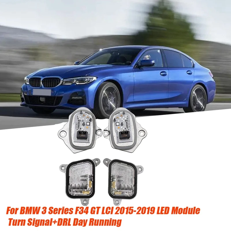4Pcs-LED-Module-Turn-Signal-For-BMW-3-Series-F34-GT-LCI-DRL-Day-Running ...