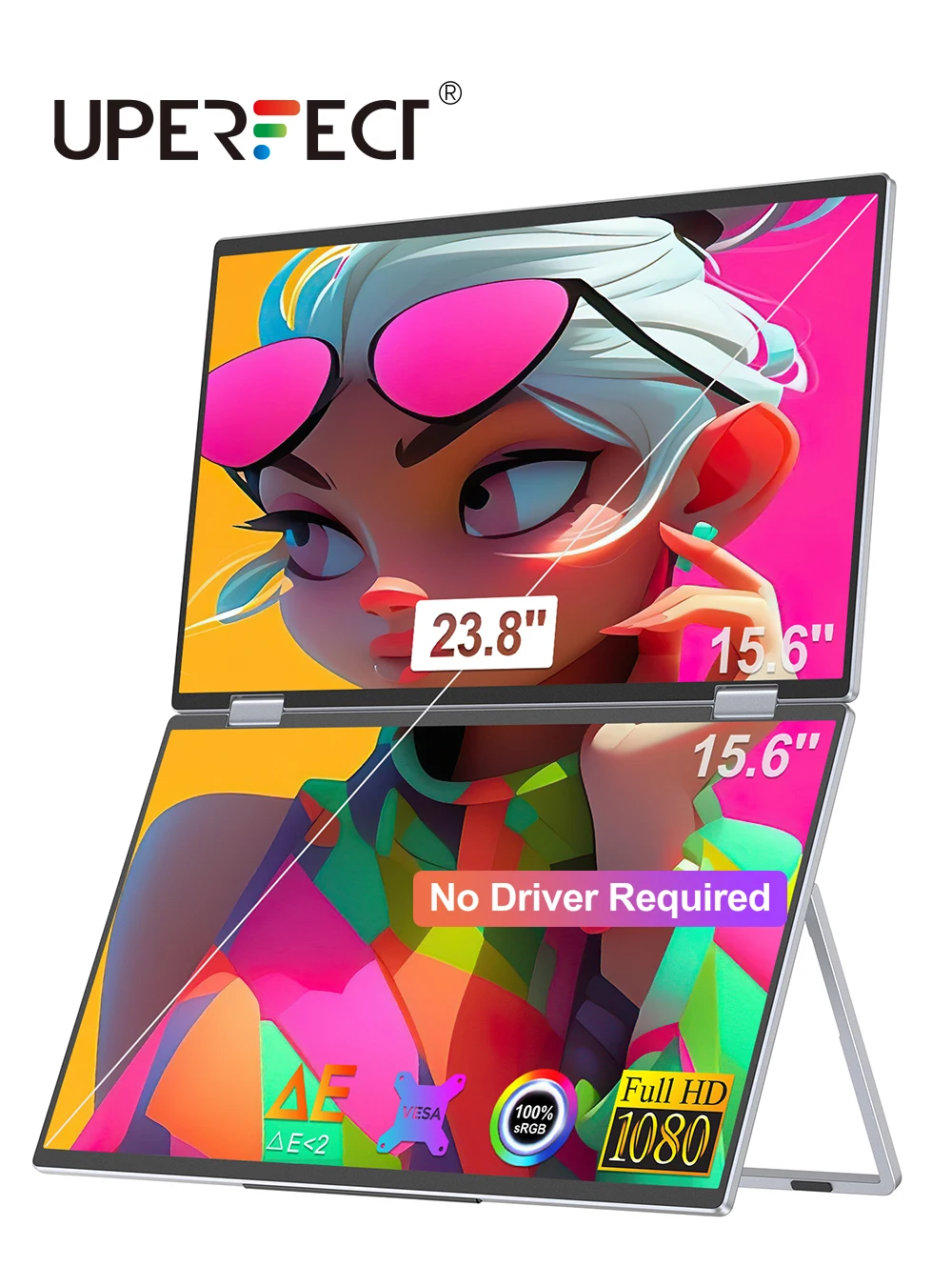 Extensor-de-tela-de-laptop-UPERFECT-15-6-polegadas-1080P-360-Monitores ...