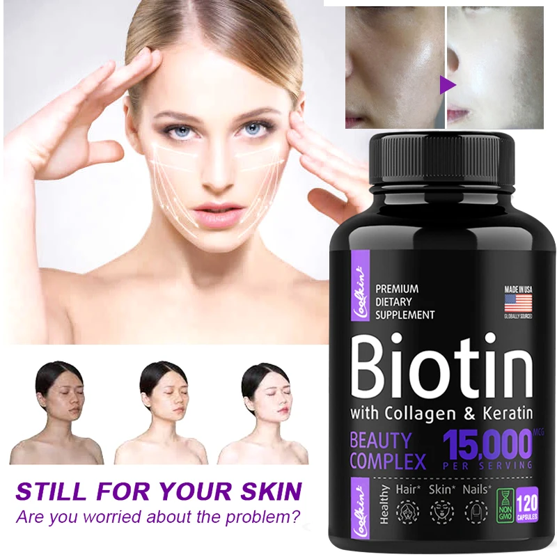 Keratin-Supplement-with-Collagen-Biotin-Hair-Skin-and-Nails-Vitamins ...