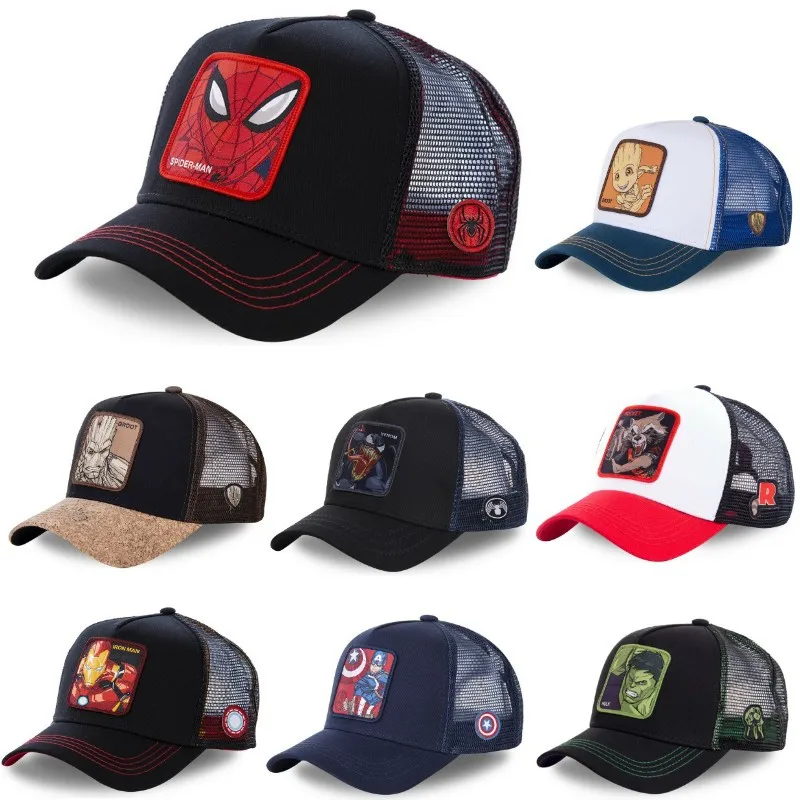 High-Quality-Marvel-All-Styles-Anime-Cartoon-Snapback-Cotton-Baseball ...