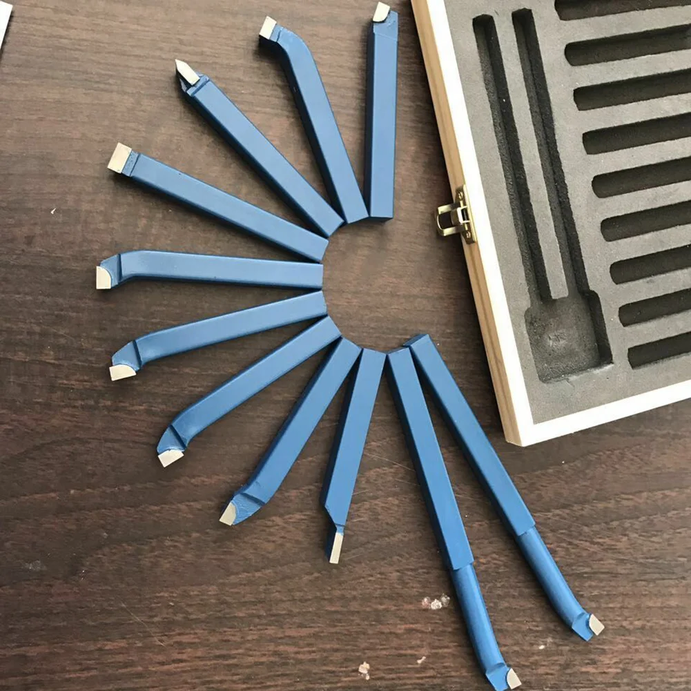 11PCS-Carbide-Tip-Tipped-Cutter-Tool-Bit-Cutting-Set-45-Steel-Metal ...
