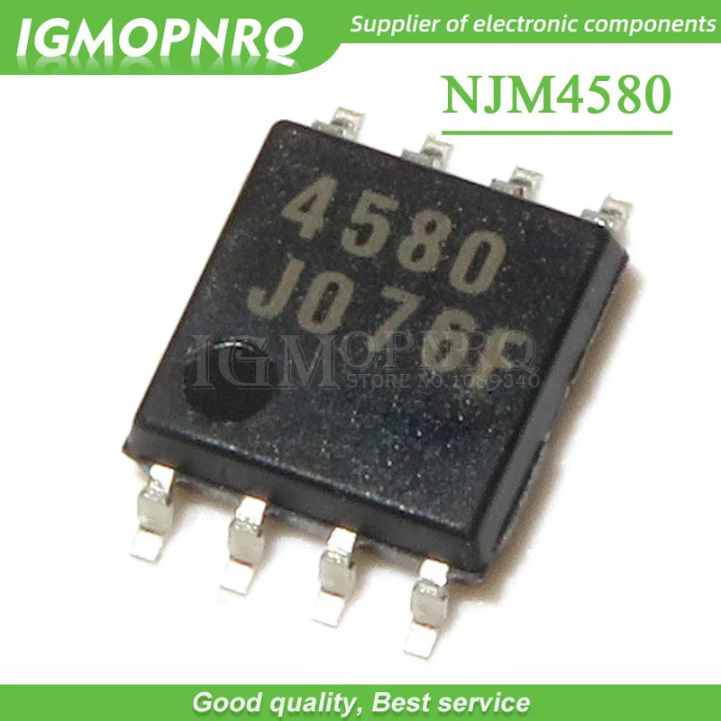 50PCS-NJM4580M-NJM4580-4580-SOP-8-IC-dual-op-amp-noiseless-audio ...