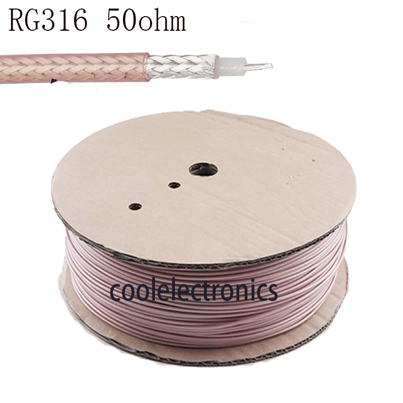 Brown-RG316-RF-Coaxial-Coax-Cable-RG-316-50-Ohm-Low-Loss-Pigtail-Jumper ...