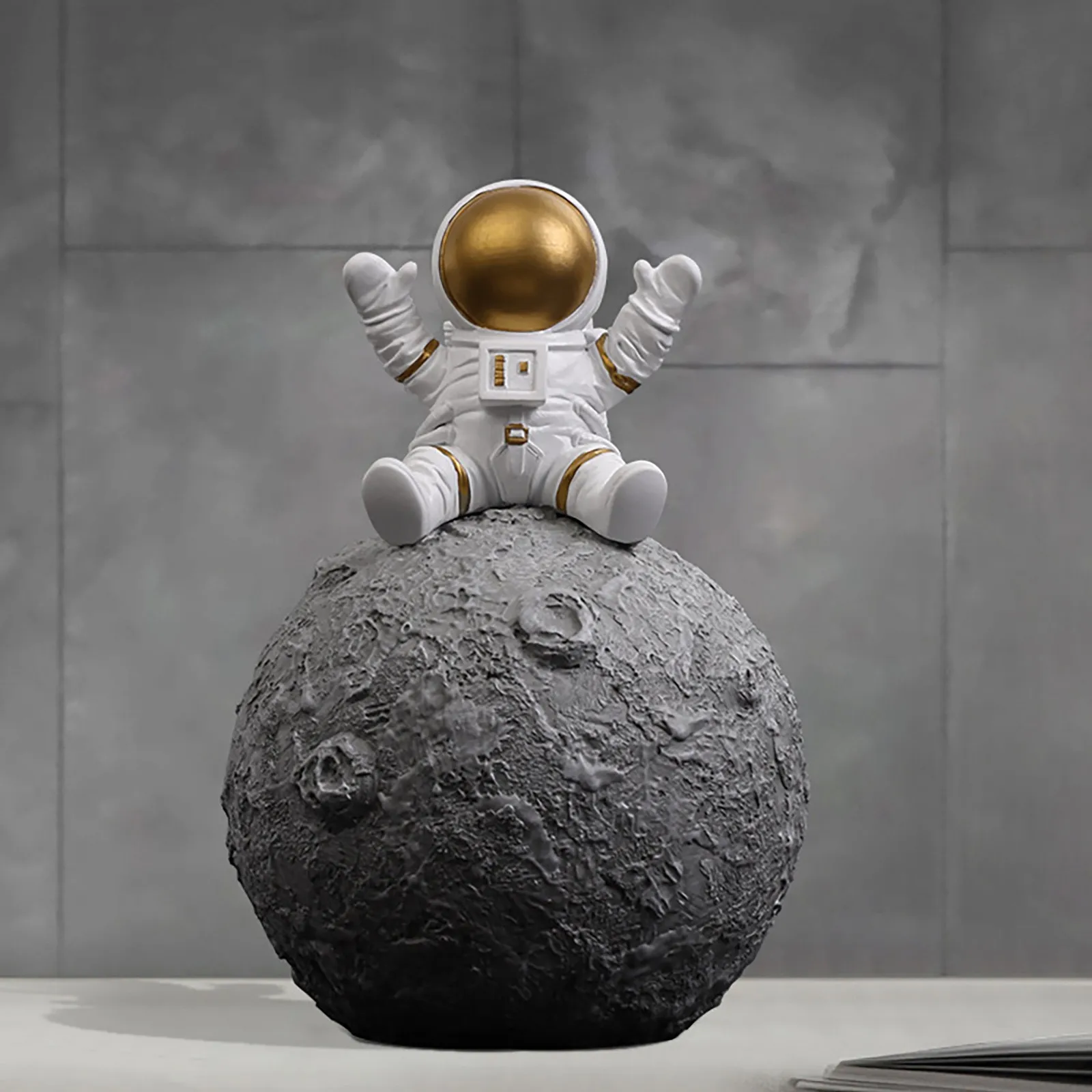 Astronaut-Figurine-Decor-Polyresin-Astronaut-Statue-Spaceman-Figure ...